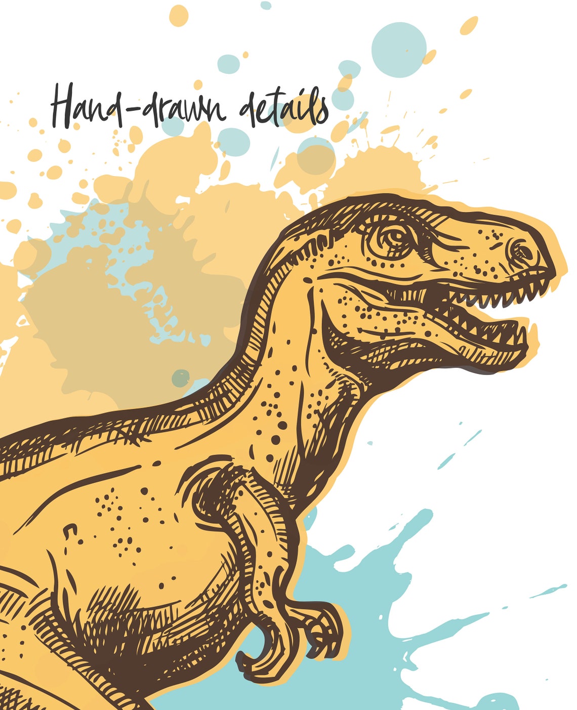 Dinosaur Wall Art, Tyrannosaurus Rex Printable Dinosaur Poster, T-rex ...