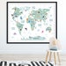 World Map for Kids Printable Wall Art World Map Canvas - Etsy