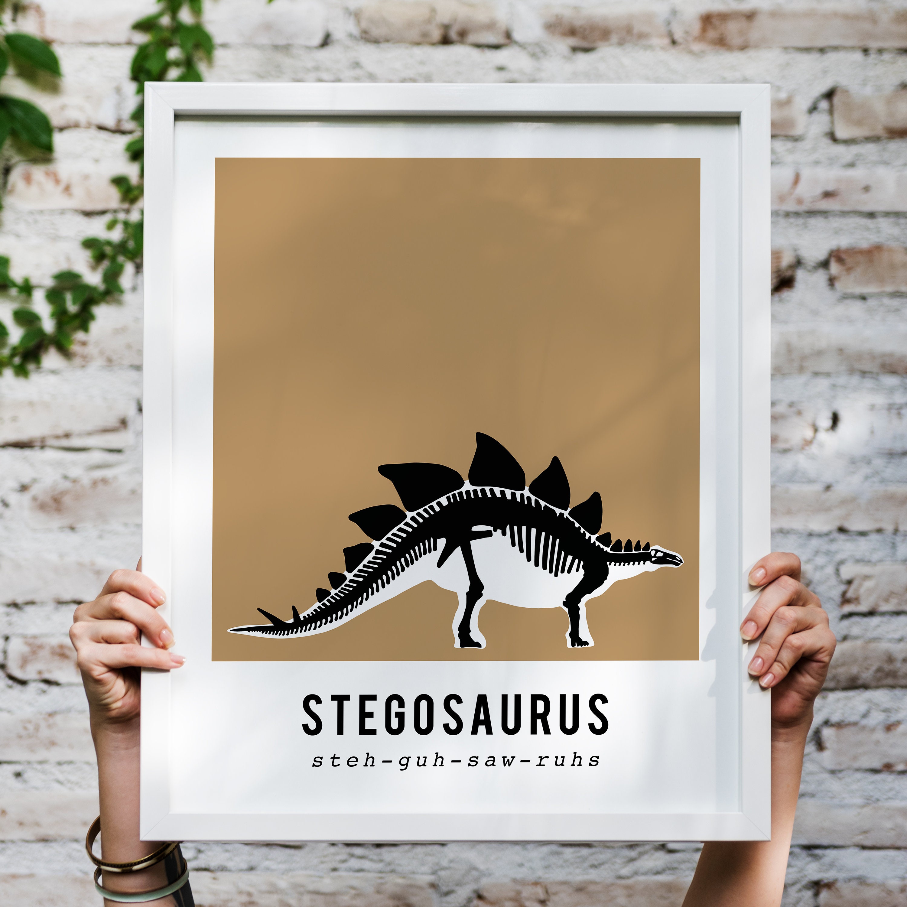Stegosaurus Dinosaur Poster, Printable Wall Art - Etsy