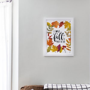 Fall Printable Wall Art, Autumn Poster, Beautiful Watercolor Print - Etsy