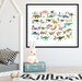 Dinosaur Alphabet Print Dinosaur Decor Printable Wall Art - Etsy