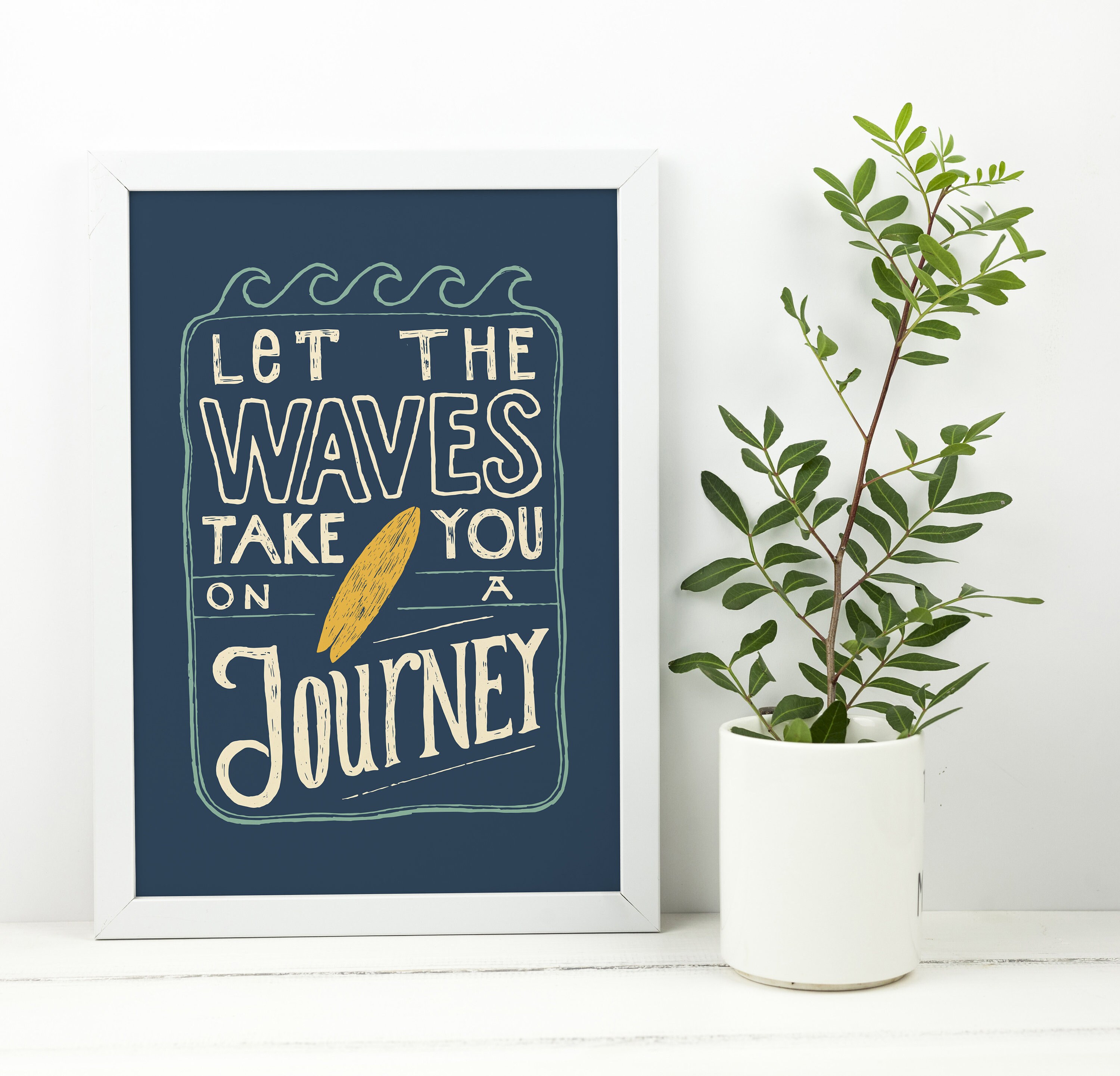Surf Decor Print Surfing Art Surf Poster Surfboard Art | Etsy