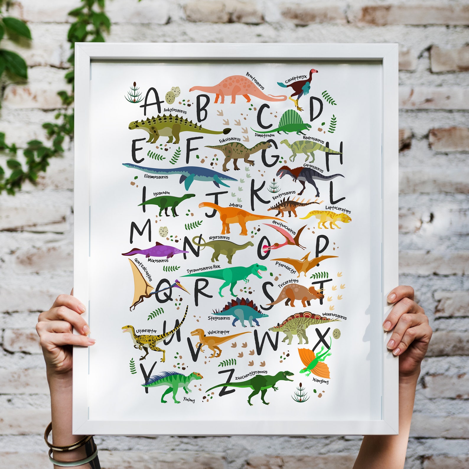 Kids Room Decor, Dinosaur, Kids Wall Art, Printable, Digital Download ...