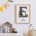 Set of 3 Woodland Animal Alphabet, Numbers and Custom Name Print ...