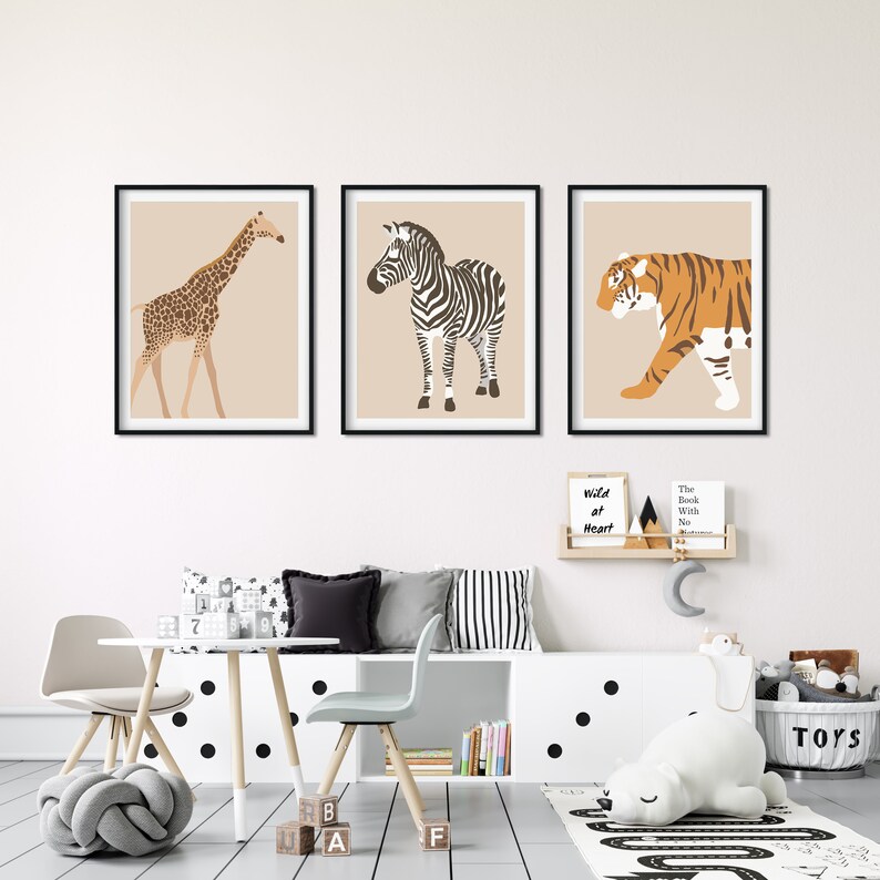 Set of 3 Safari Animal Prints Perfect for a Jungle or Travel - Etsy UK