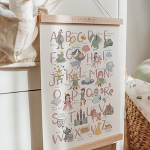 Fairy Tale Alphabet, Magical Fairytale ABC in Pink and Pastel Colors - Etsy
