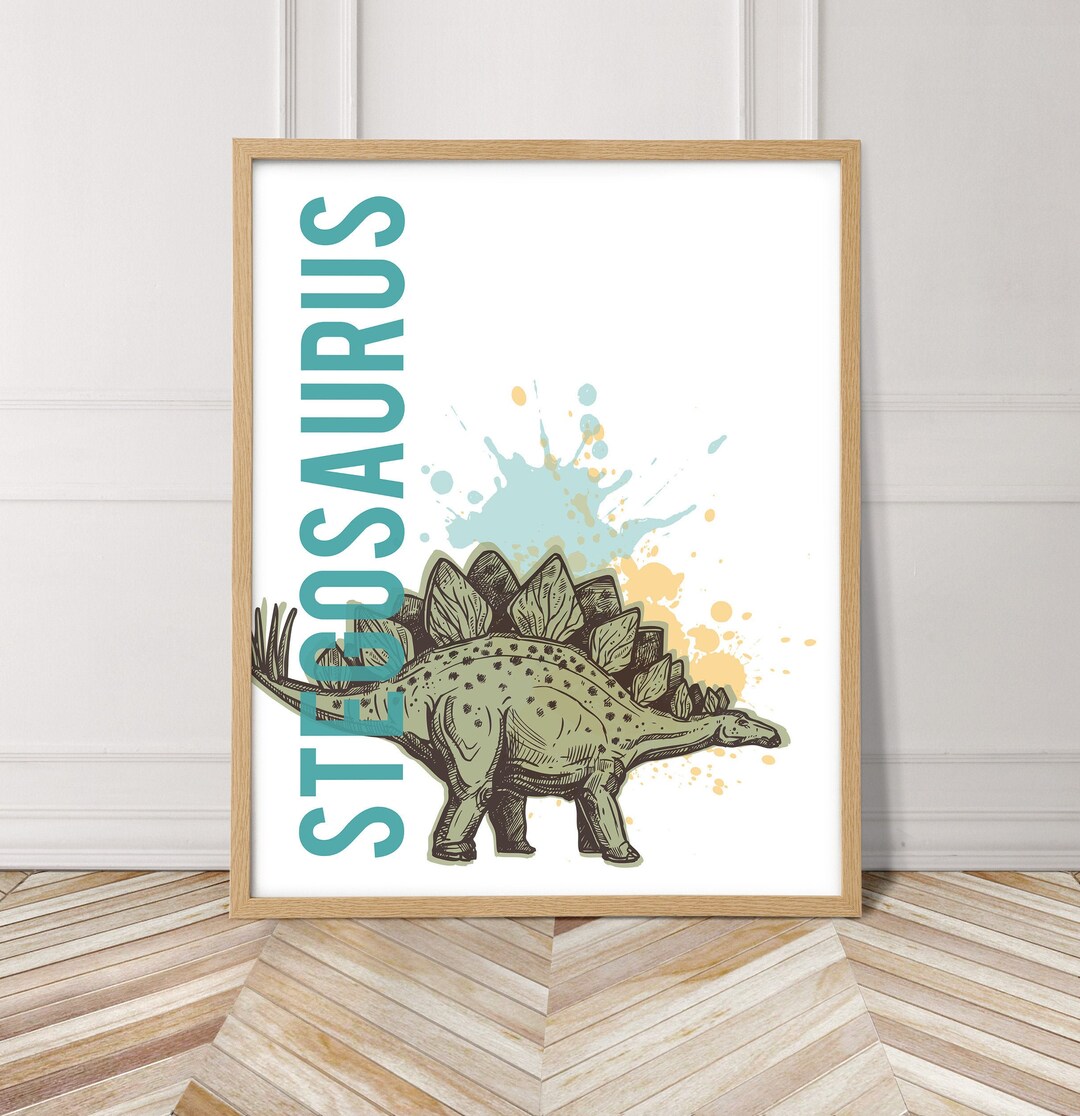Dinosaur Printable Wall Art, T-rex, Printable Dinosaur Poster, Boys ...