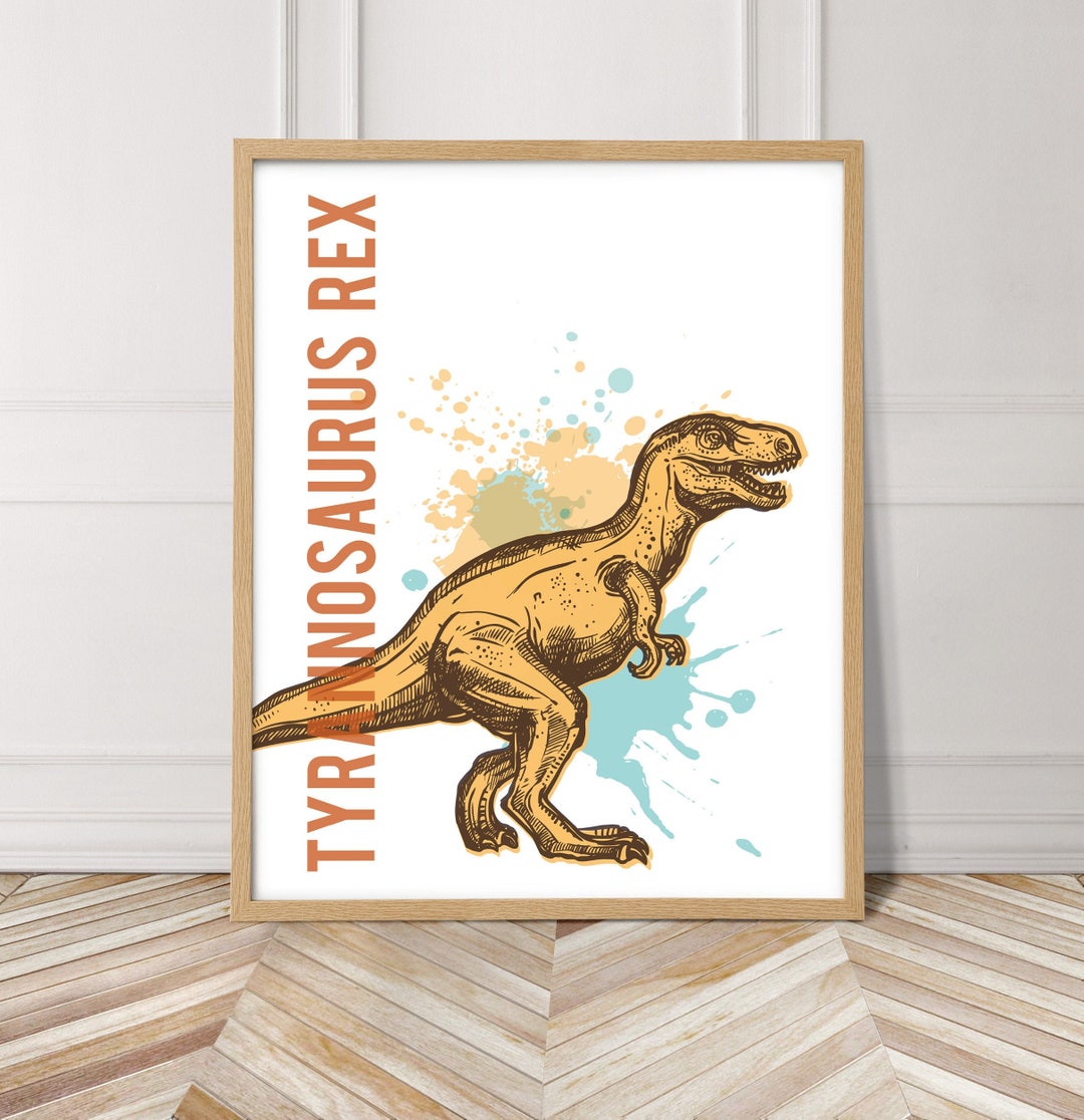 Dinosaur Wall Art, Tyrannosaurus Rex Printable Dinosaur Poster, T-rex ...