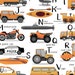 Transportation Alphabet Wall Art Car Poster Educational - Etsy