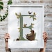Custom Forest Woodland Name Print, Personalized Monogram Initial, Baby ...