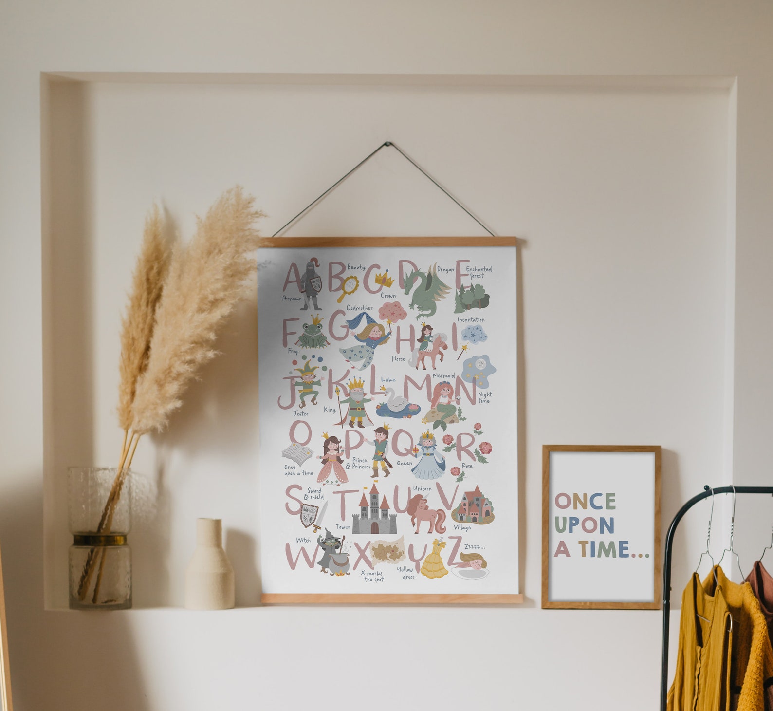 Fairy Tale Alphabet and Quote Set of 2 Prints Magical - Etsy UK