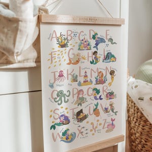 Mermaid Alphabet, Girls Room Decor, Printable Wall Art - Etsy