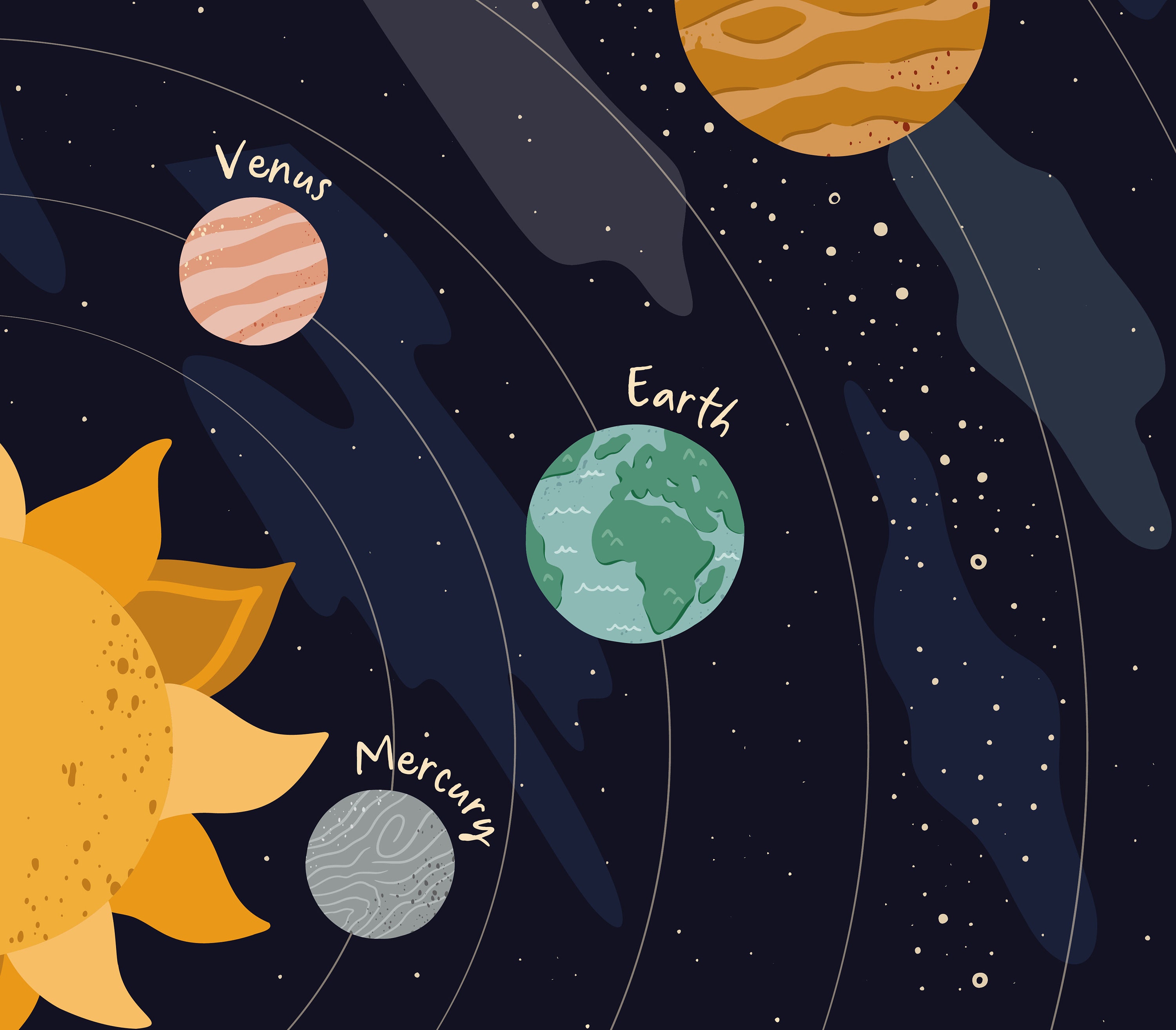 Solar System Print Perfect for a Space Themed Bedroom or | Etsy