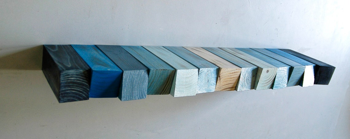 Floating Shelf Painting Wood Wall Art Wood Wall Decor - Etsy