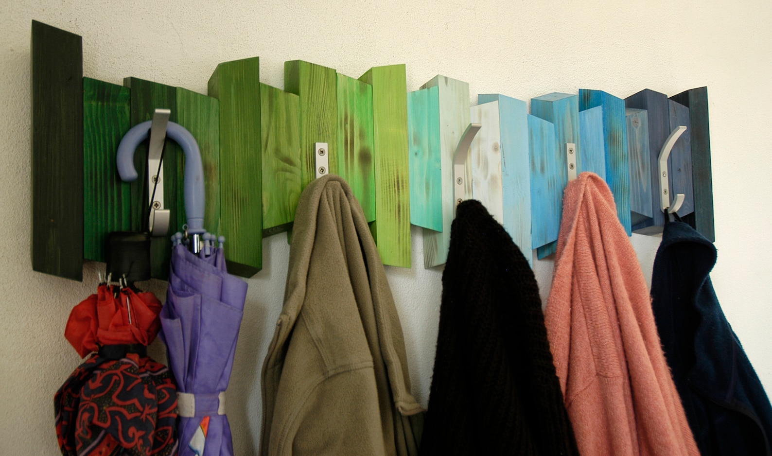 Wood Coat Rack Wood Wall Art Wood Wall Decor Wooden Mosaic | Etsy