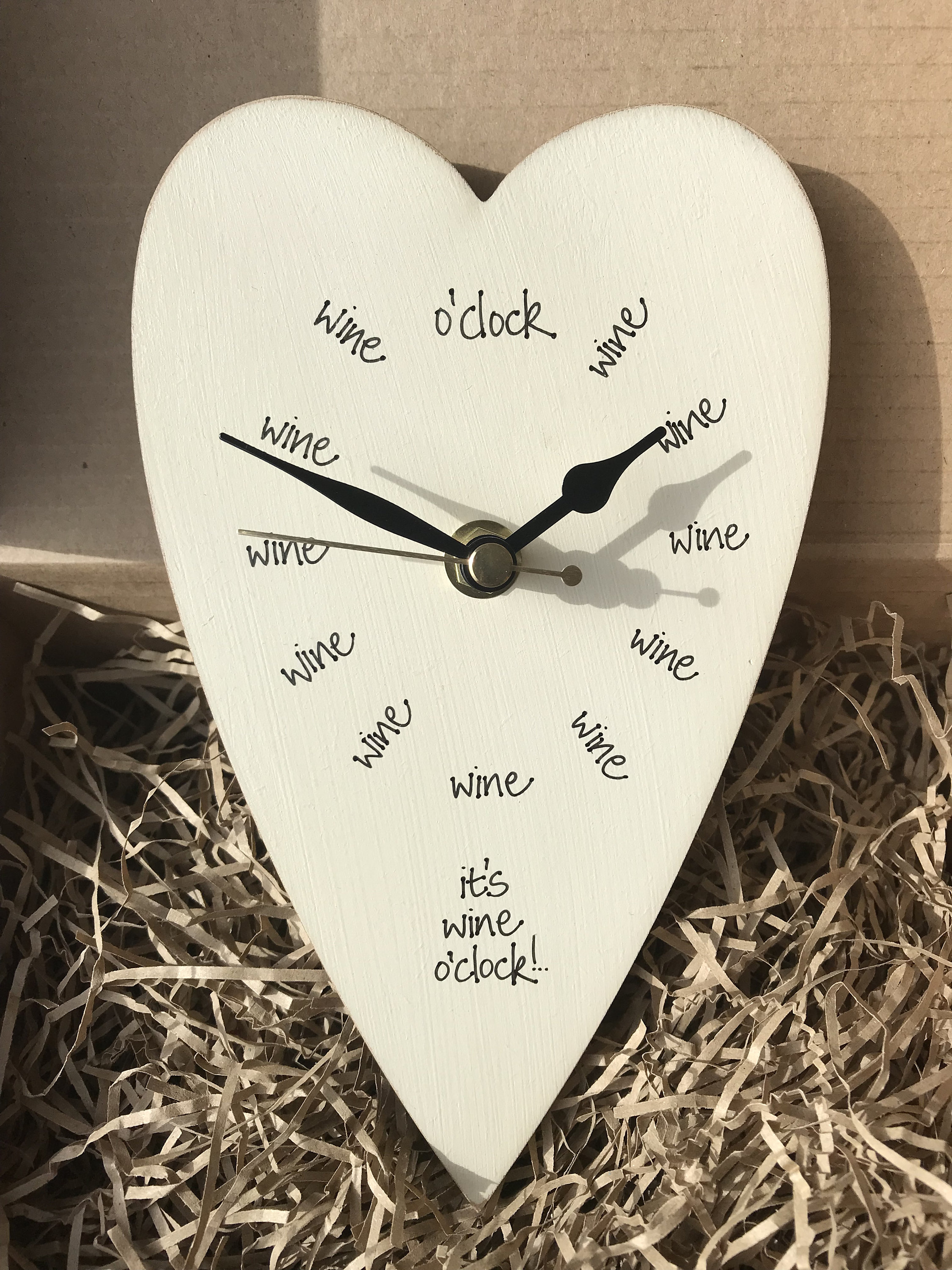 Personalised Wine Gift | Wine O'clock Wall Clock - Etsy UK