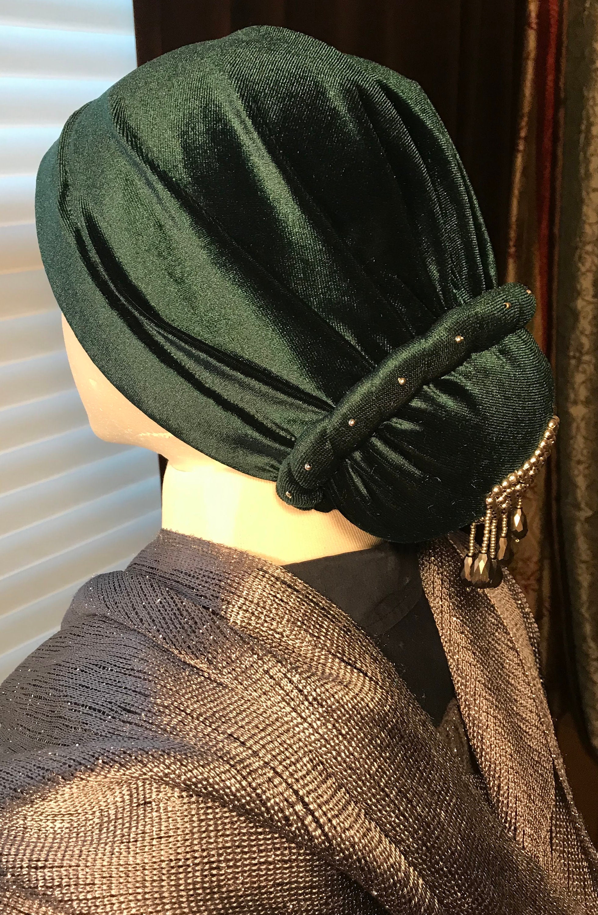 Velvet Low Bun Cap large size Several colour variations | Etsy