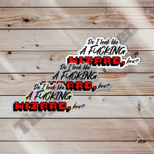 Wizard Vinyl Sticker, Indoor Outdoor, Weather Resistant, Scratch ...