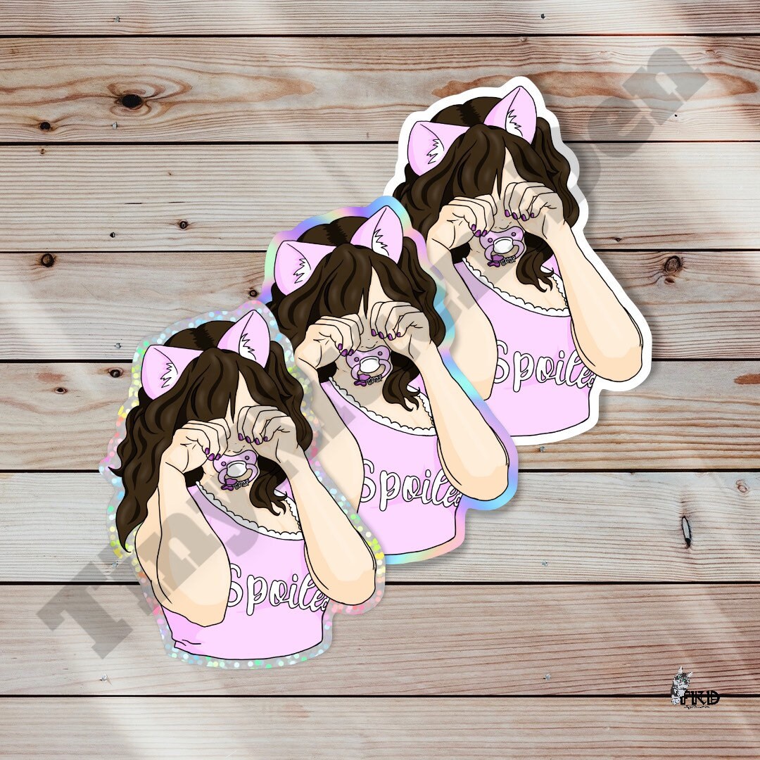 Littlespace Spoiled Brat Vinyl Sticker Indoor Outdoor, Weather ...