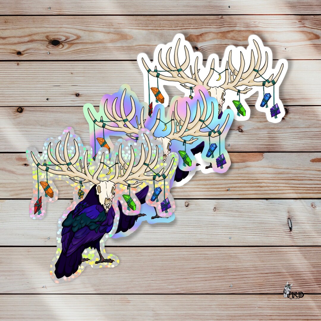 Witchy Bloody Cryptid Vinyl Sticker Indoor Outdoor, Weather Resistant ...