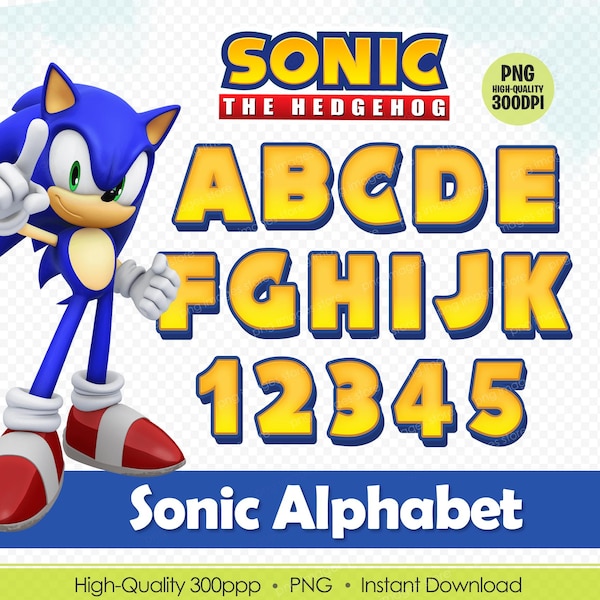 Sonic Stickers Name - Etsy