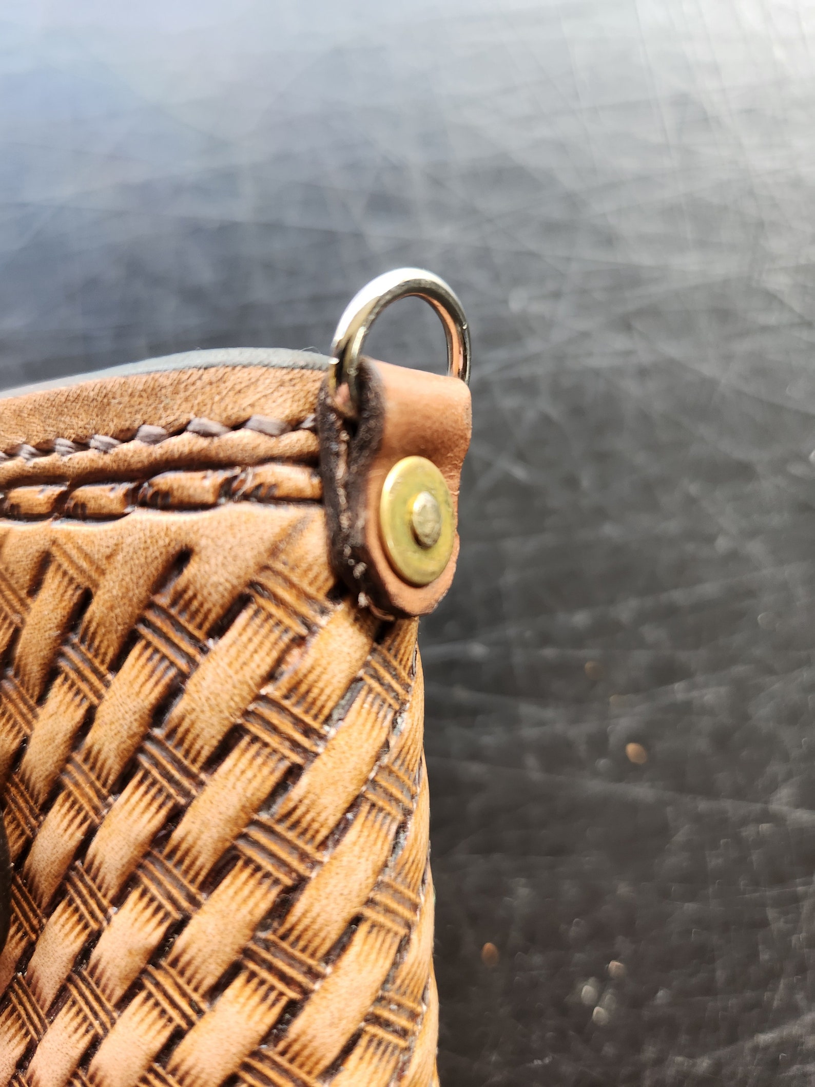 Hand Tooled Biker Wallet, Belt Loop and Chain Set. - Etsy