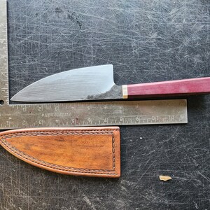 Hand Forged Chef's Knife and Cover. - Etsy