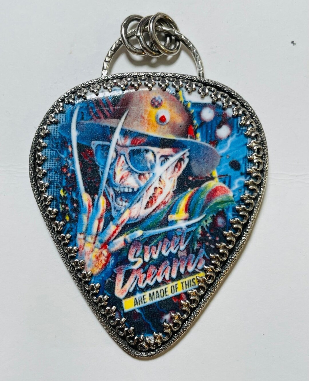 Freddy Krueger Pendant 925 Sterling Silver With Glass Freddy Krueger ...