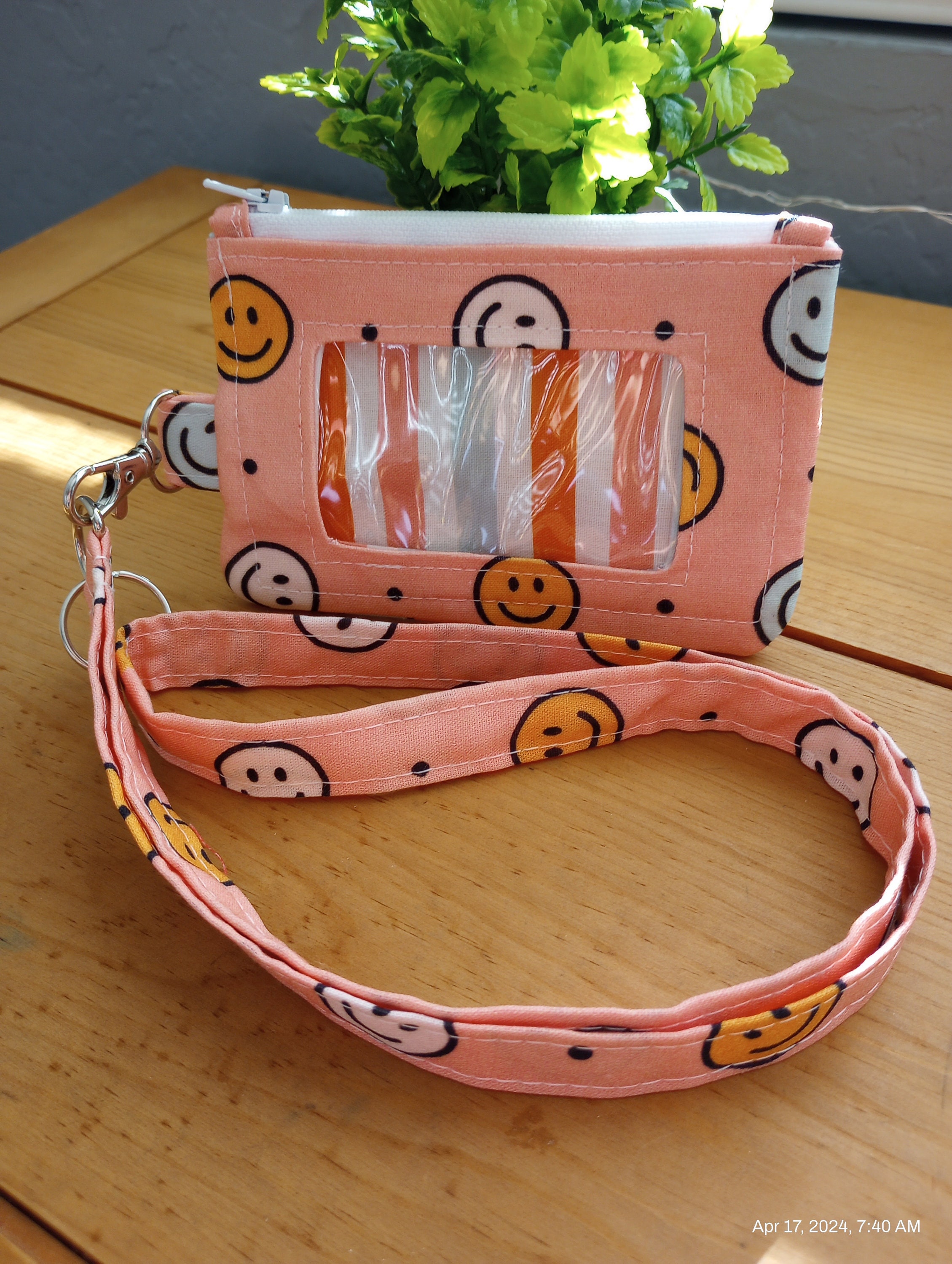 Groovy Peachy Smiley Faces / Work-school ID Lanyard/cruise Card ID ...