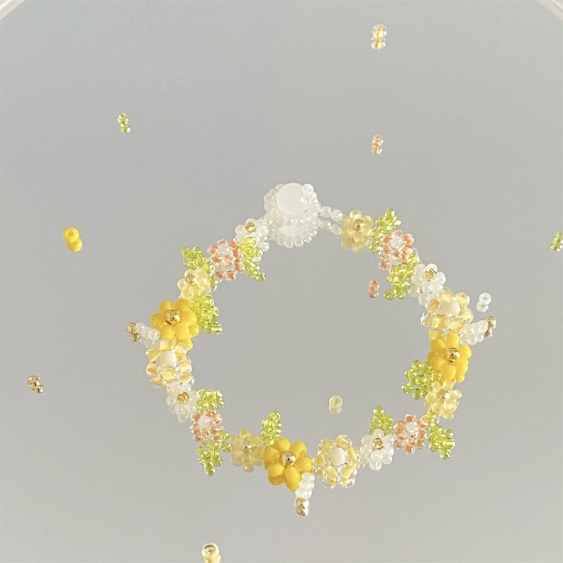 Personalized Flower Bracelet,custom Yellow Flower Necklace,inspired ...