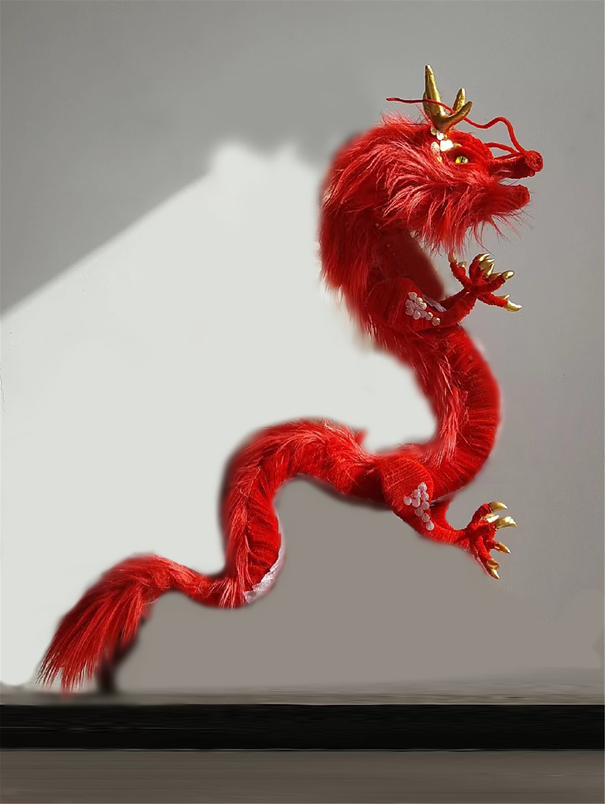 Red Eastern Divine Dragon Plush Dollfestival Decor Realistic - Etsy