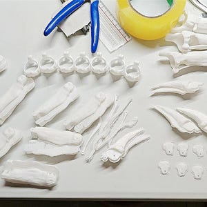 Halloween Party Cosplay Mechanical Robot Gloves Black Technology Gloves ...