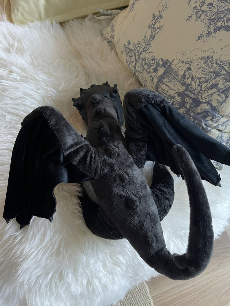 Custom Black Dragon Dolloriginal Design Fantasy Dragon - Etsy