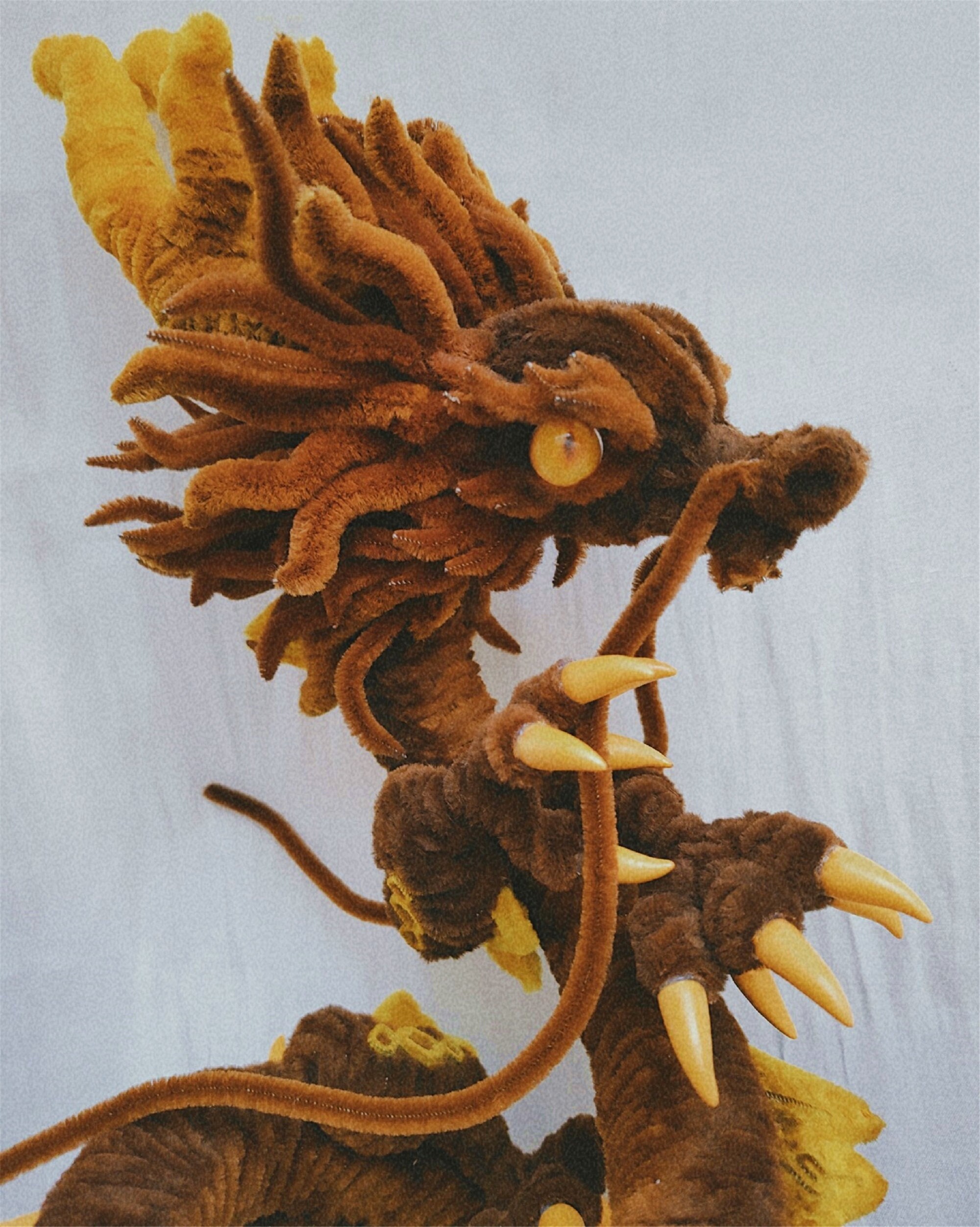 Realistic Cute Dragon Dollbrown White Fantasy Dragon Toyholy - Etsy