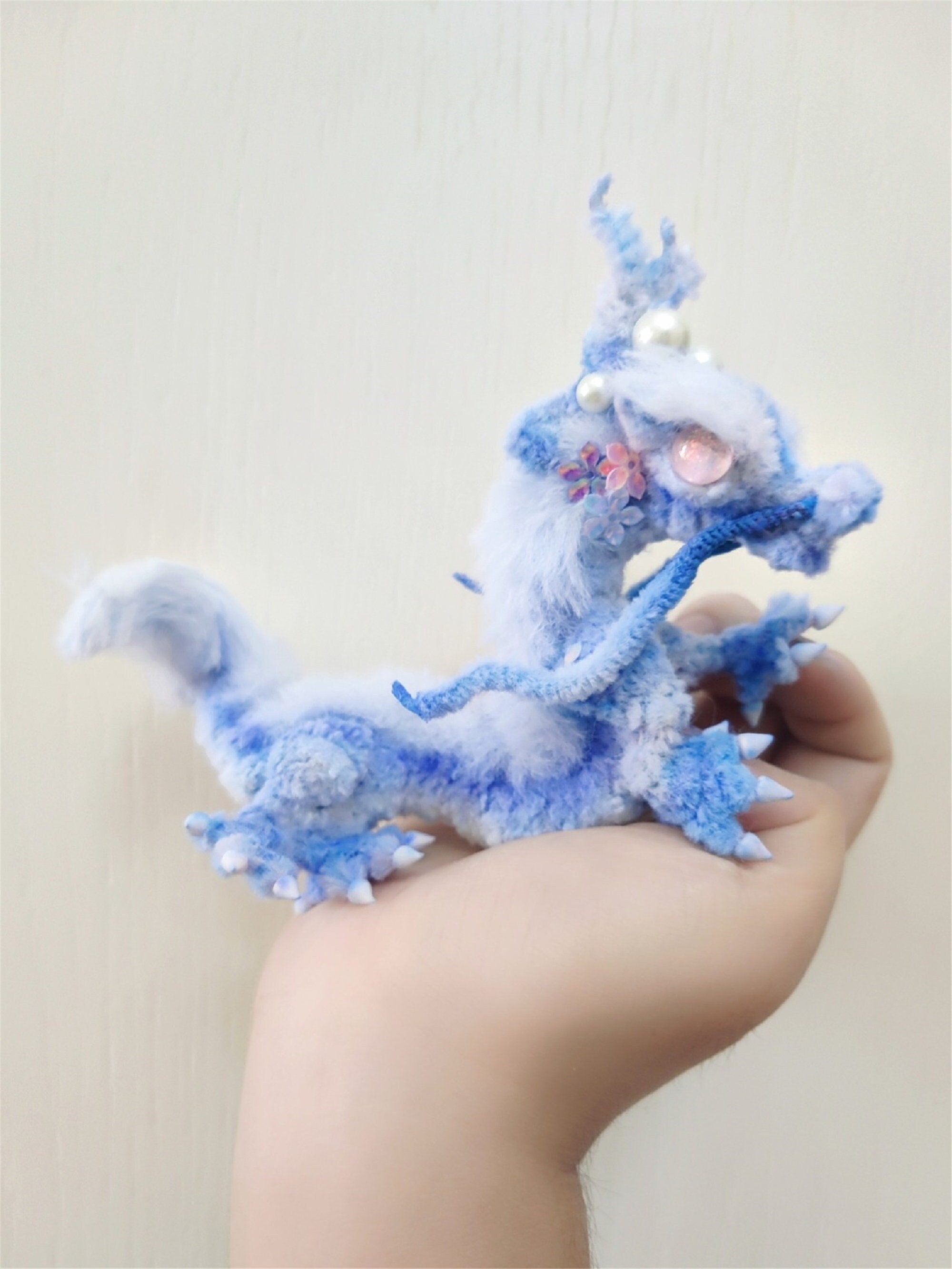 Kawaii Blue Dragon Dolls,plush Fantasy Dragon Toy,holy Dragon Plush ...