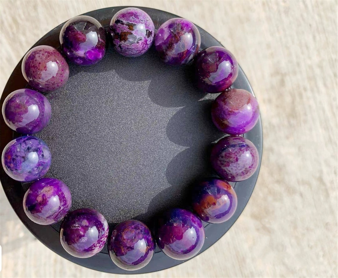 Sugilite Bracelet,purple Sugilite Beads Bracelet,metaphysical Crystals Sugilite Crystal Jewelry ...
