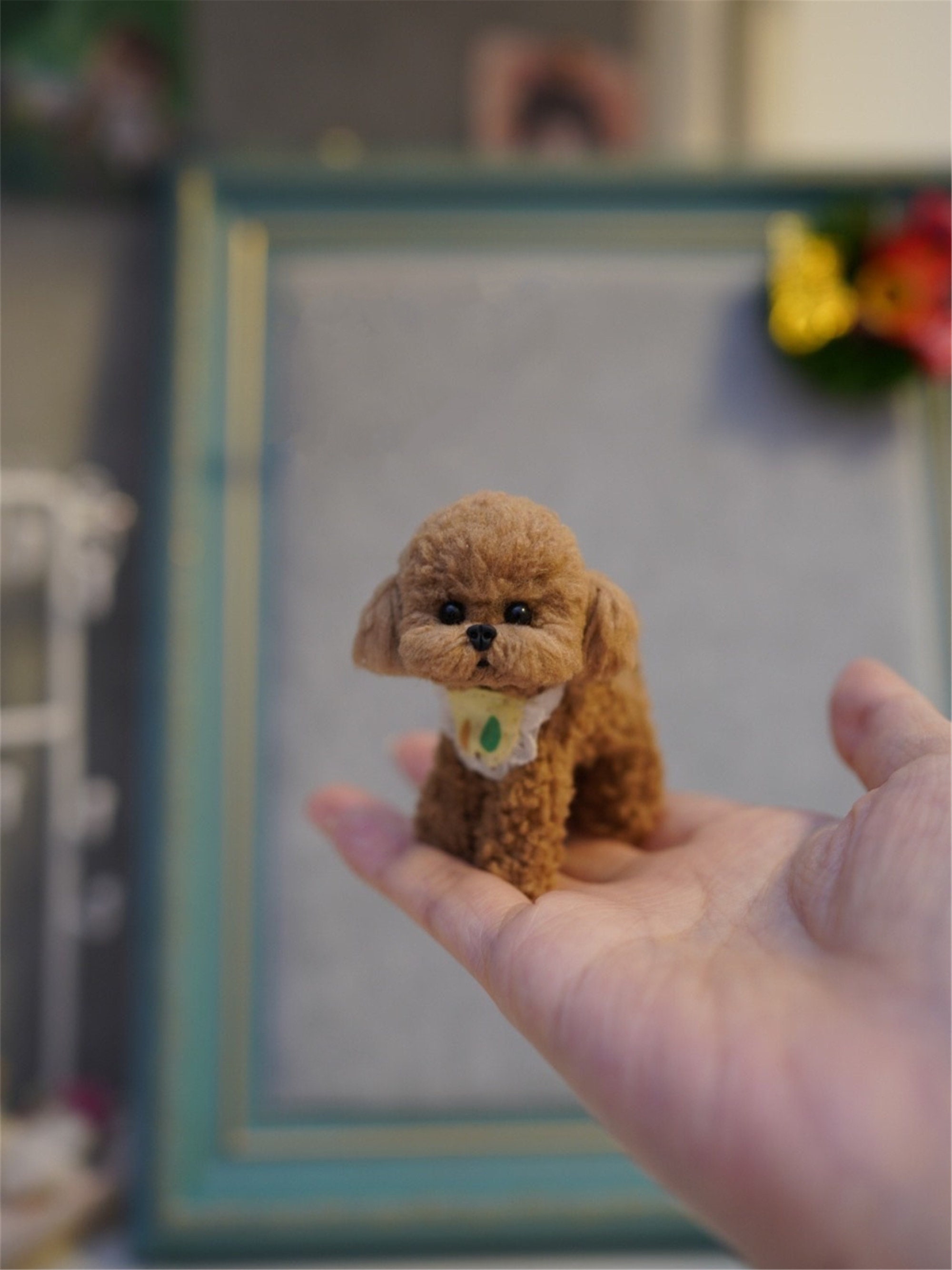 Handmade Poodle Dolls Brown Poodle Babe Toyscustom Dog - Etsy