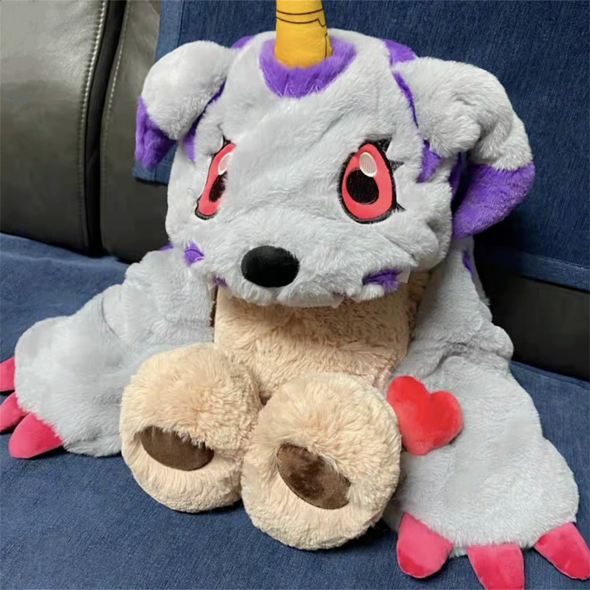 Hand Sewing Monster Hats Hand Woven Ear Moveable Furry Hat for Cosplay ...