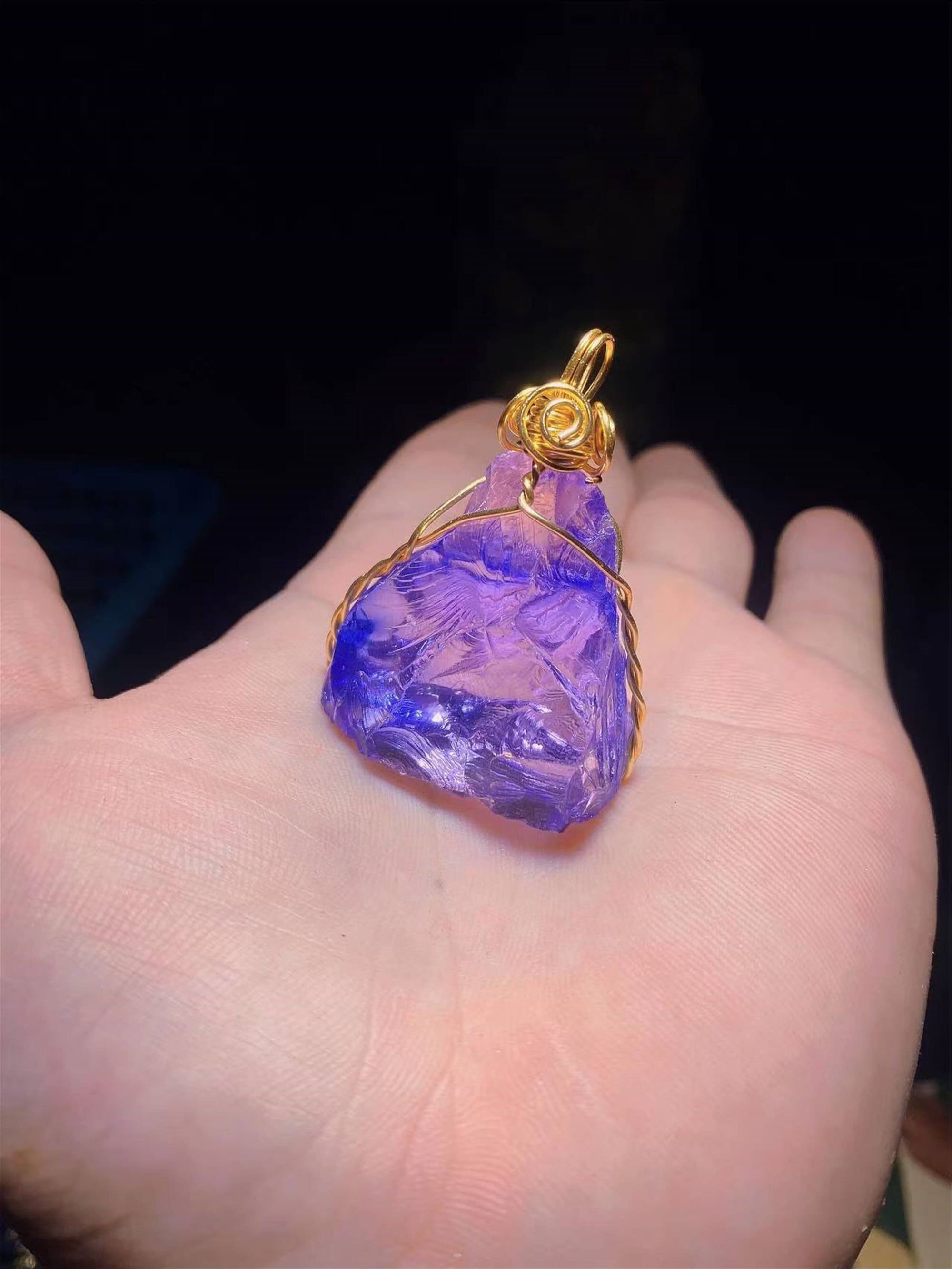 Andara Crystal,blue Andara Crystal,energy Crystal Necklace,purple ...