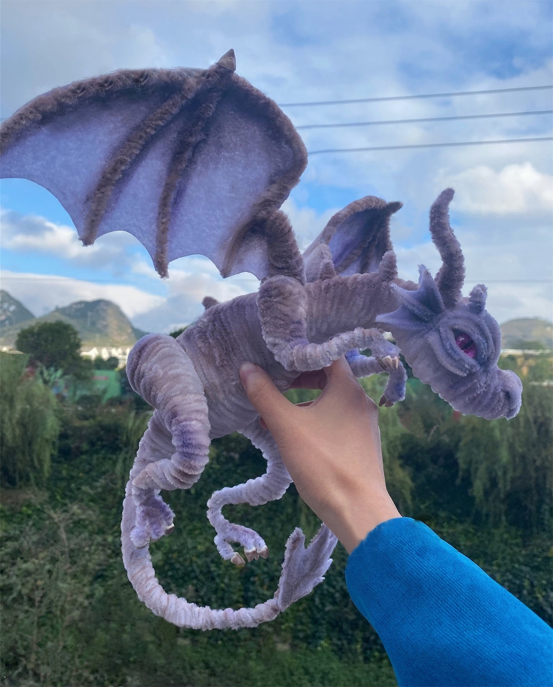 Purple Dragon Doll,pink Fantasy Dragon Baby Toy,brown Pterosaur Plushie ...