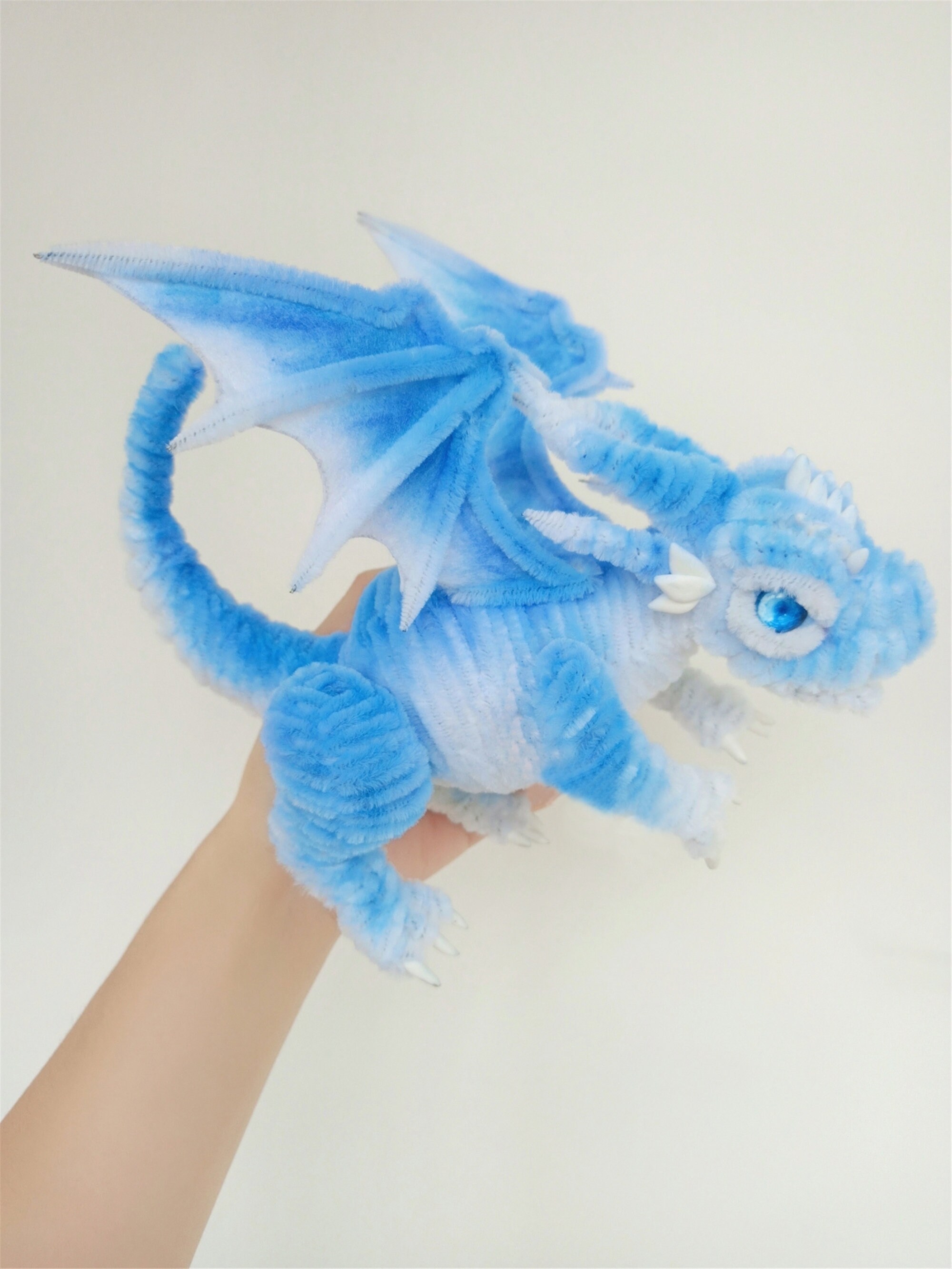 Blue Dragon Dollgreen Fantasy Dragon Toyholy Dragon Plush - Etsy