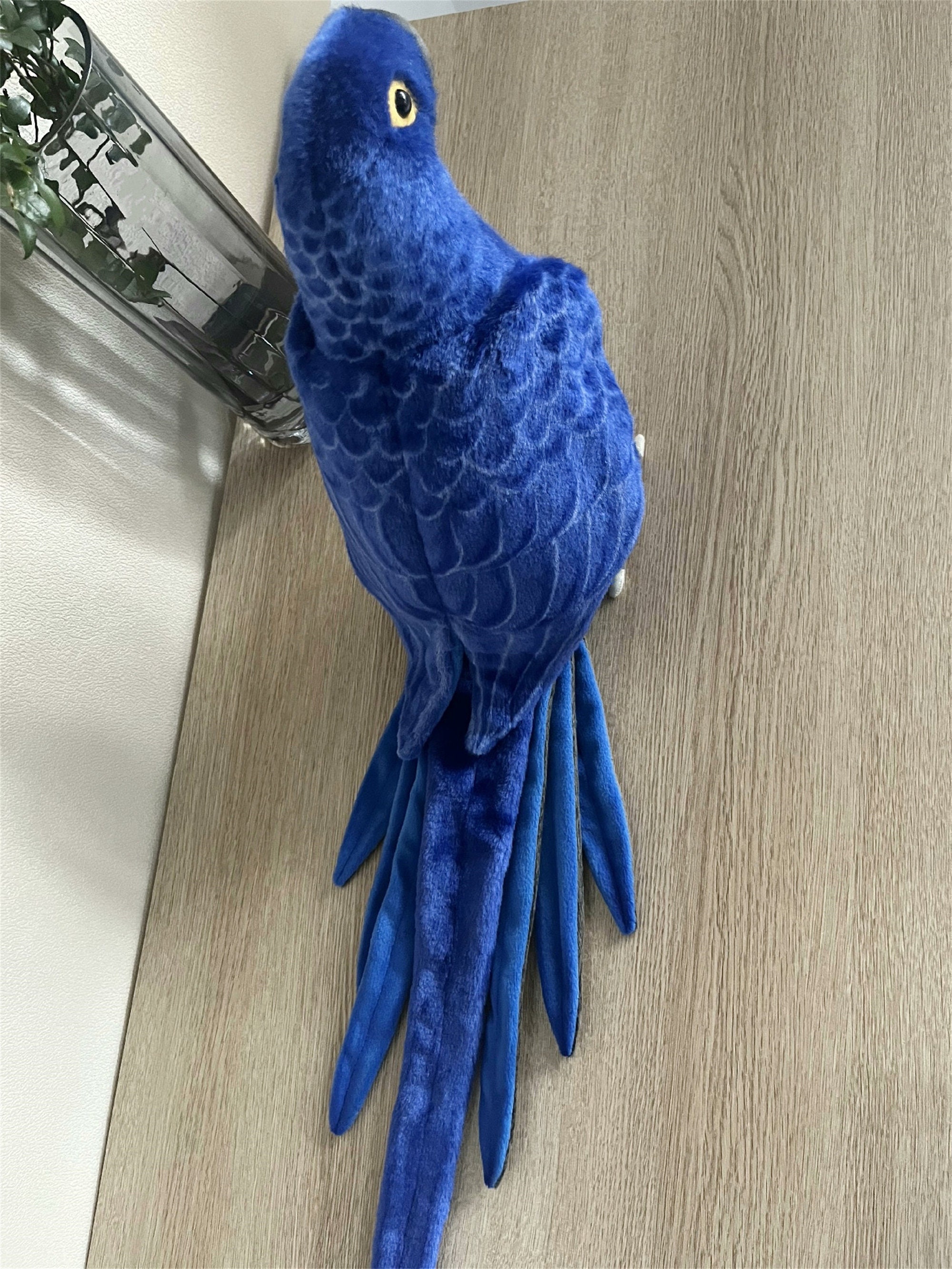 Handmade Realistic Hyacinth Macaw Plush Doll Bedroom Ornament - Etsy