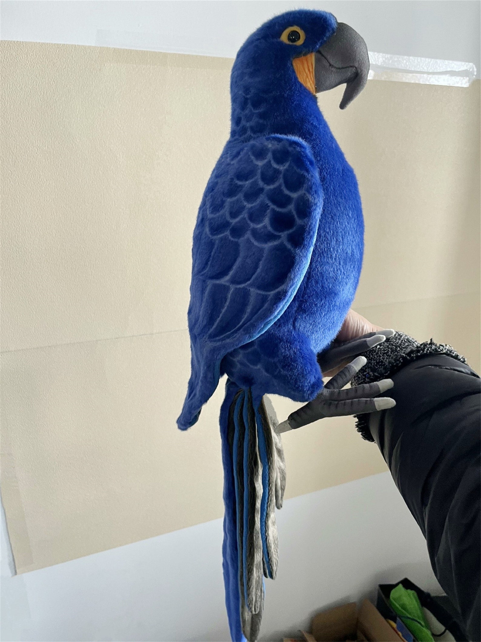 Handmade Realistic Hyacinth Macaw Plush Doll Bedroom Ornament - Etsy