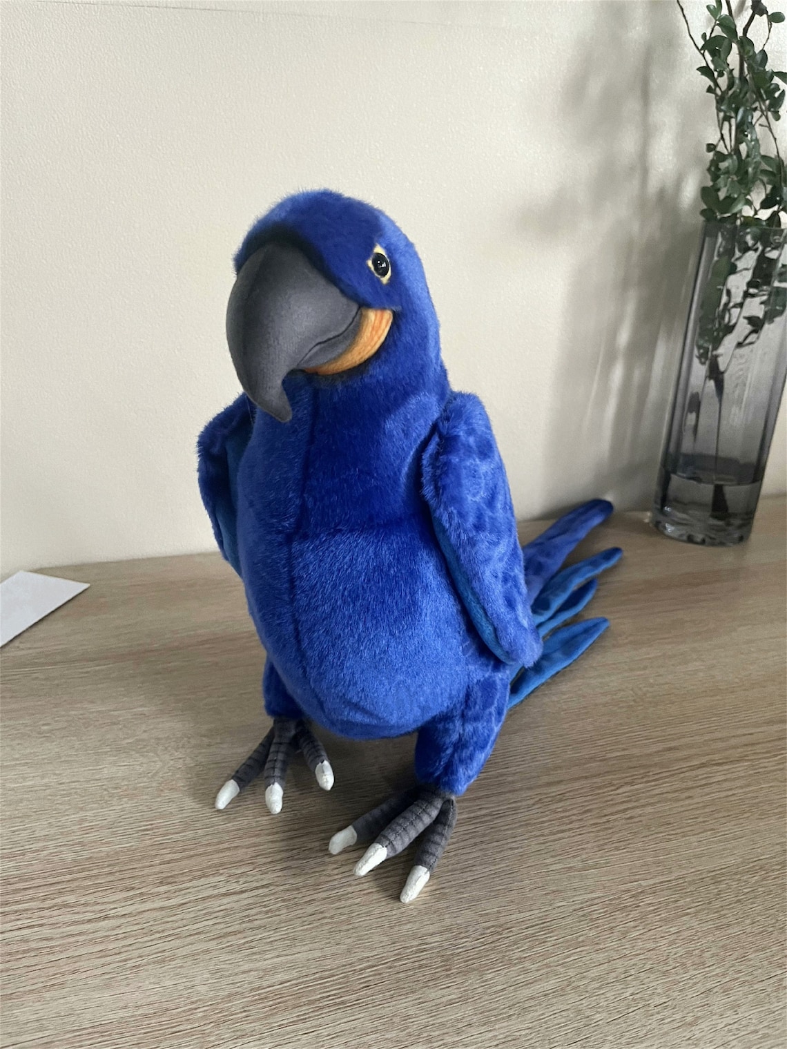 Handmade Realistic Hyacinth Macaw Plush Doll Bedroom Ornament - Etsy