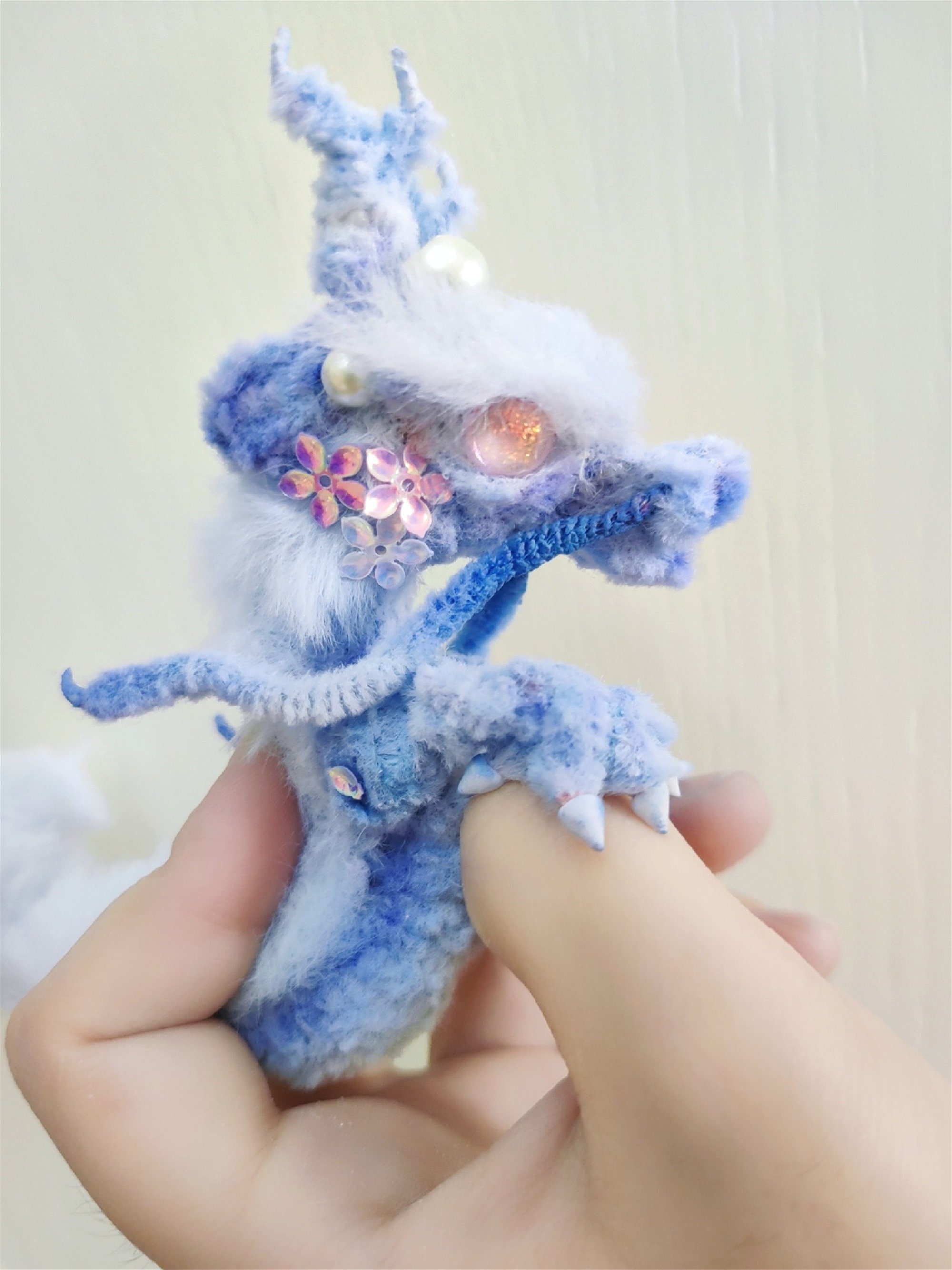 Kawaii Blue Dragon Dolls,plush Fantasy Dragon Toy,holy Dragon Plush ...