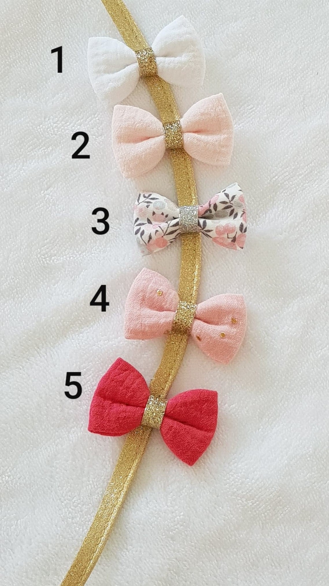 Lot de 3 ou 5 ou à l'unité /Bandeau bebe/enfant barrette - Etsy France