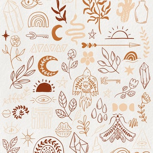 90+ Magical Terra Design Elements Patterns | Floral Illustrations ...