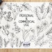 Hand Drawn Floral Elements Doodle Leaves Clipart Floral - Etsy