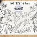 Hand Drawn Floral Elements Doodle Leaves Clipart Floral - Etsy