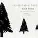 Christmas Tree Clip Art - Modern Scandinavian Christmas Illustrations ...